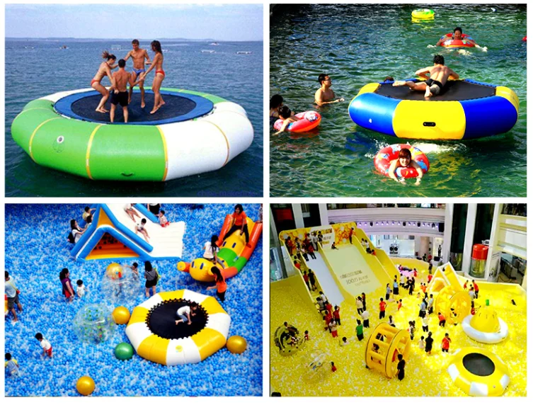 Floating Island Pool Drop Stitch Boat Dock - Water Trampoline