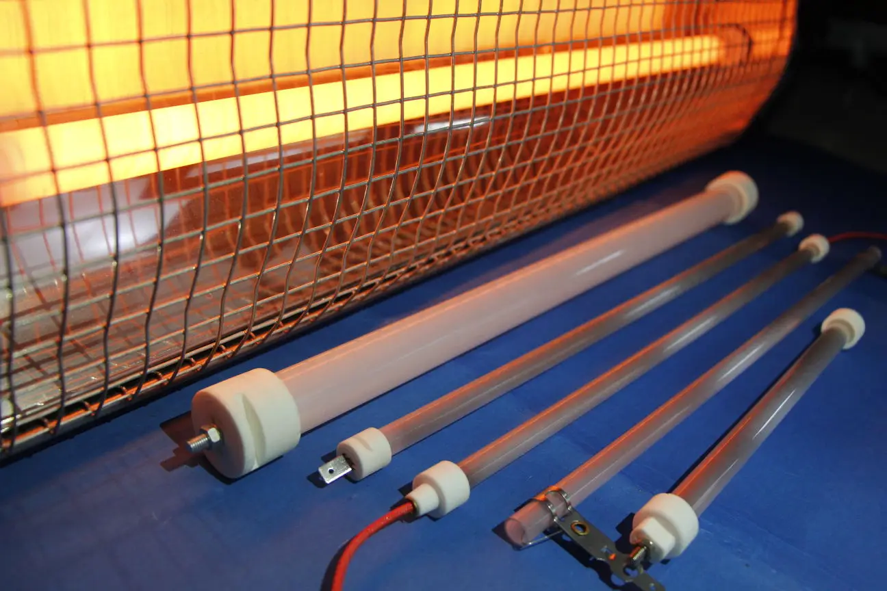 Single Tube Halogen Ruby Red Infrared Patio Heating Element Halogen ...