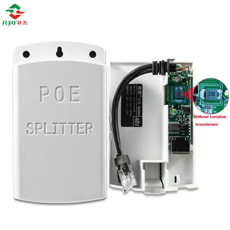 POE Splitter - 48V to 12V Outdoor Rainproof Isolation Module