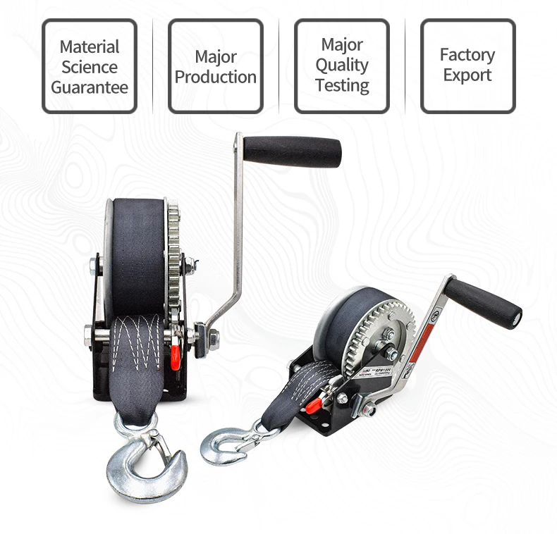 600 Lb Hand Winch - Durable Manual Towing Solution