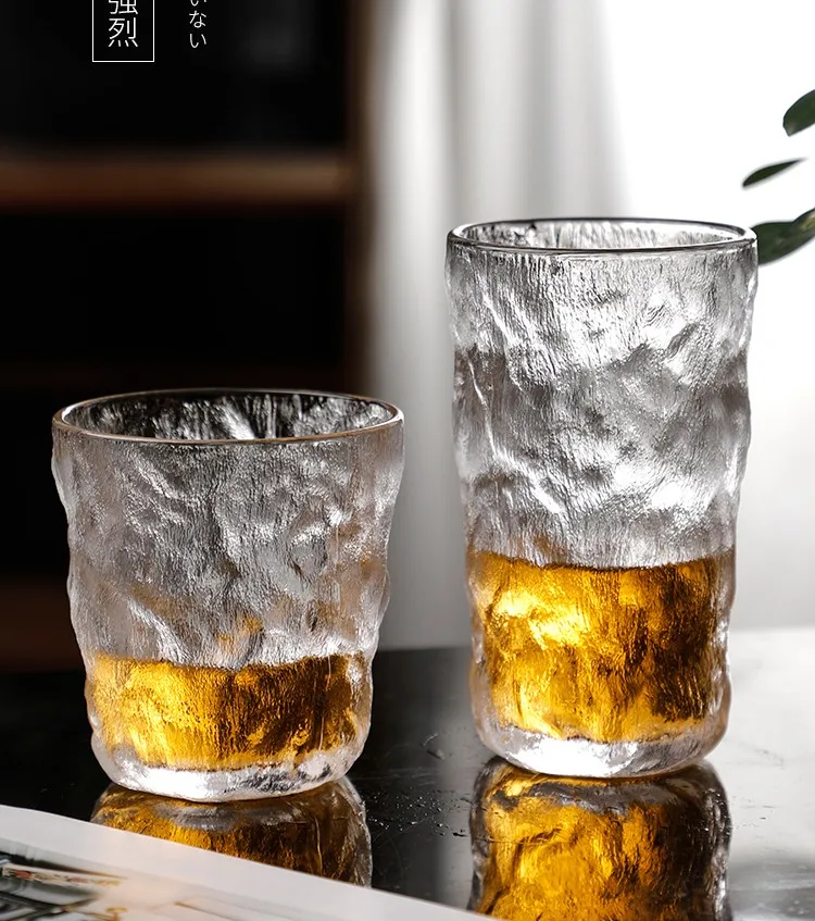 Factory Direct Sale Glacier Gradient Cup Thickened Glass Mug Drinking ...