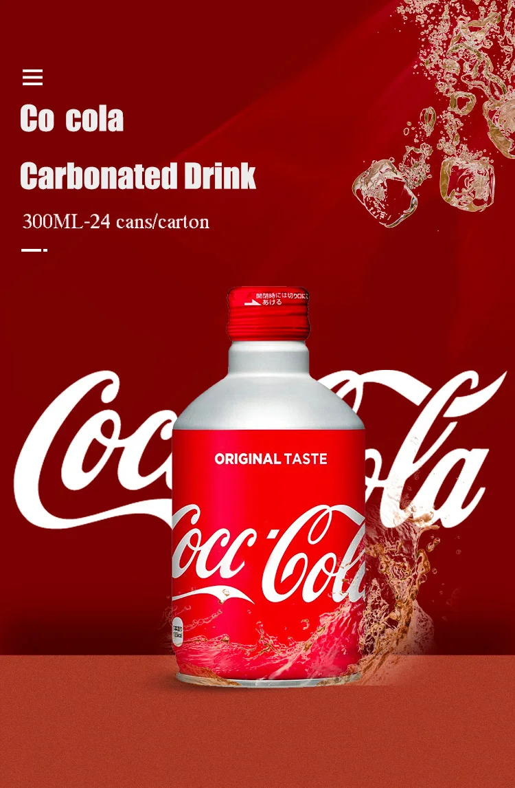 Japan Coca Cola 300ml Carbonated Soft Drink Exotic Drinks - Buy Soft ...