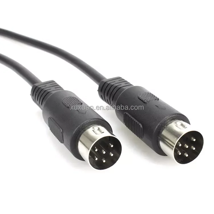 Customize 6 Pin DIN Cable - Male Extension Interface