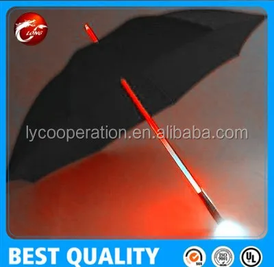 LED Lightsaber Umbrella - Laser Lighted Golf Umbrellas with 7 Color ...