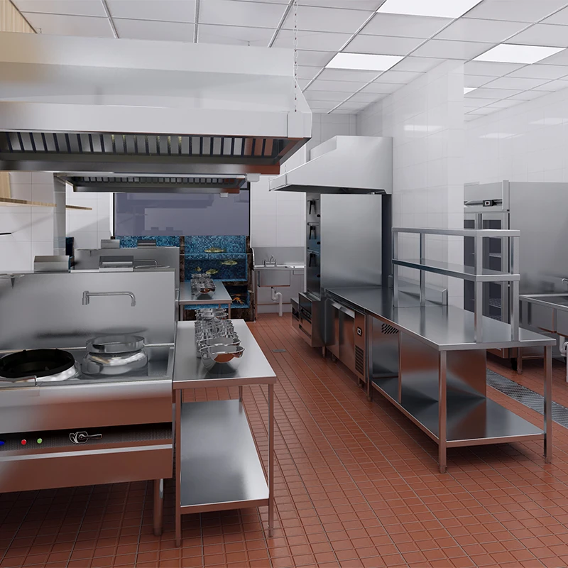 New Modern Commercial Kitchen Rending Design For Commercial Restaurant ...