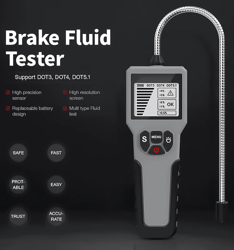 Easy To Handle High-precision Brake Fluid Tester With Interchangeable ...