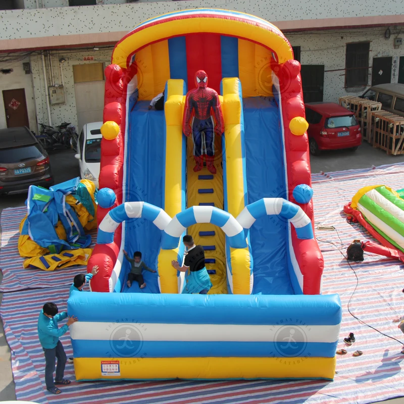 13 Ft Large Rainbow Backyard Water Slide Inflatable With Blower - Buy ...