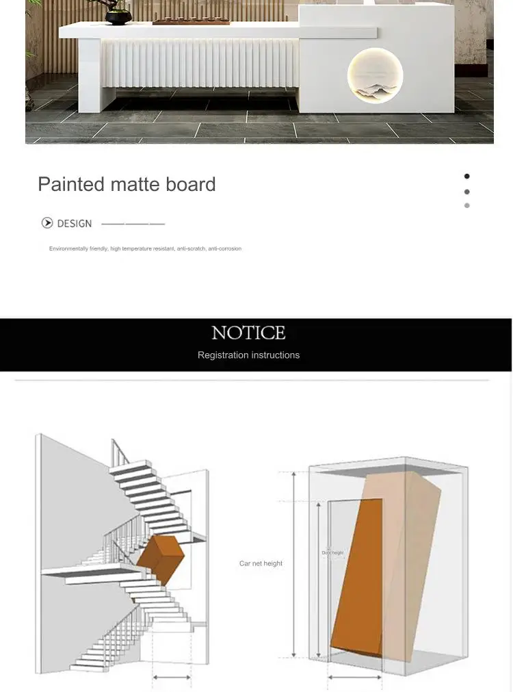 Luxury Register Table Design Kiosk bar Furniture Registration Design ...