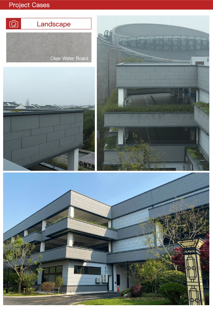 A1 Fireproof KTC Fibre Cement Cladding Exterior Wall Panel Industrial ...