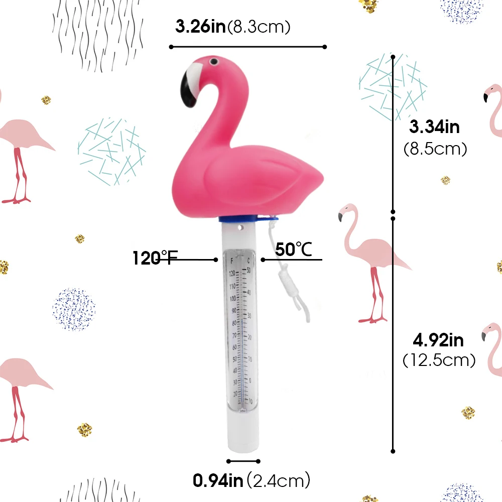 Customizable Swimming Pool Floating Thermometer Animal Thermometer ...