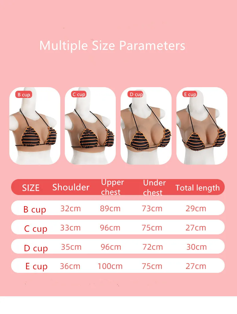 Enjoy Free Worldwide Shipping Compare Lowest Prices Silicone Breast Forms Round Fake Boobs For