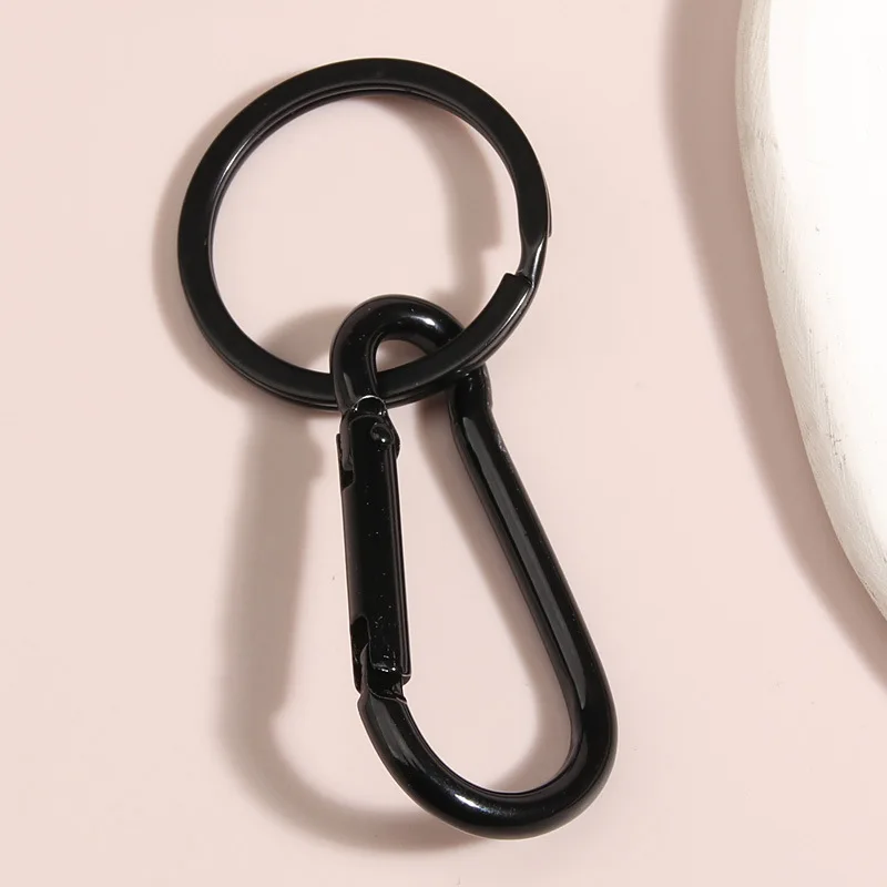 Alloy Carabiner Clips Spring Snap Hook D Ring Buckle Climbing Hook ...