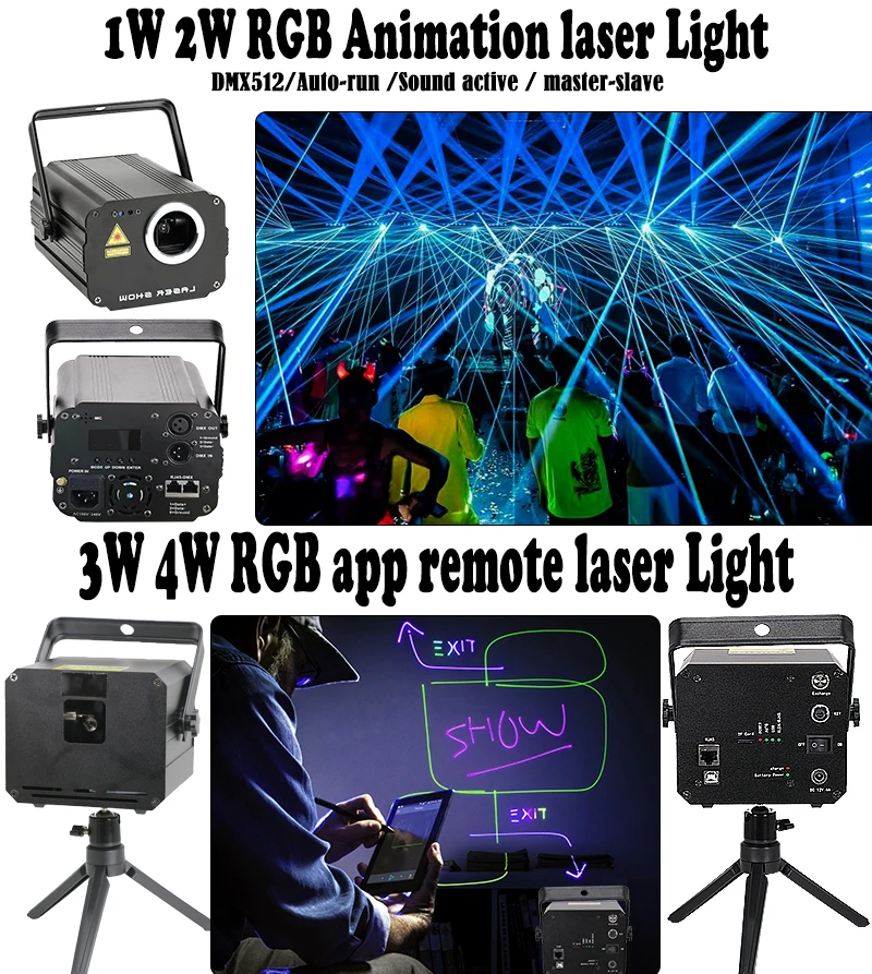 10W Lasers Wedding with Snowflake Machine for Party Fun