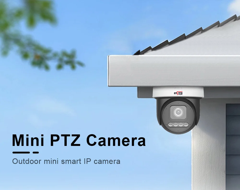 Home Security Cctv 4x Ptz Optical Zoom 2 Way Audio 5mp Network Poe Mini ...
