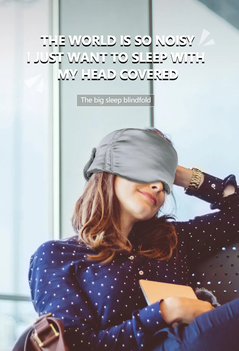 Customizable Dark Green Large Full Cover Eye Mask Soft Blindfold Silk ...