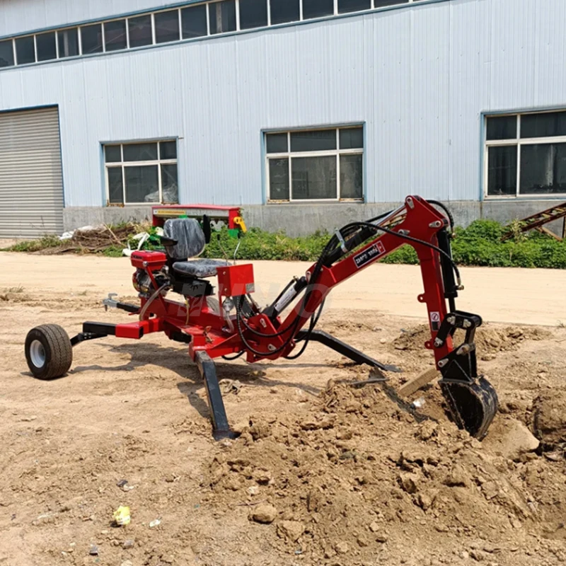 Towable Backhoe Backhoe, 9hp Portable Backhoe Digger Small Towable ...