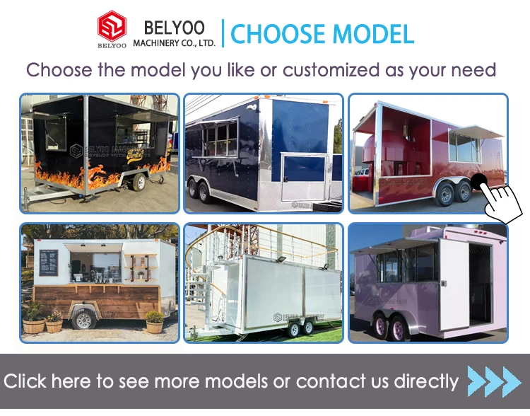 Concession Trailer Mobile Dining Car Food Trailer with Full Kitchen ...