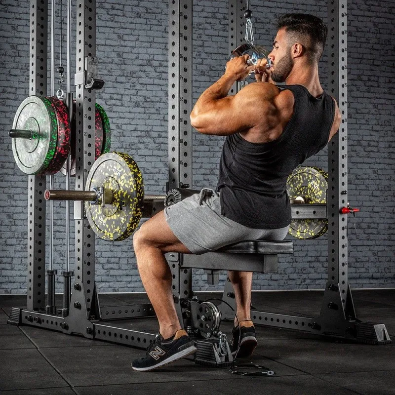 Rack Mount Lat Pull-down Seat Attachment for Upper Body Strength ...