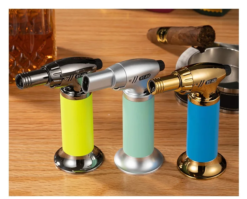 Adjustable Flame Gas Kitchen Butane Blow Jet Torch Lighter Inflatable ...