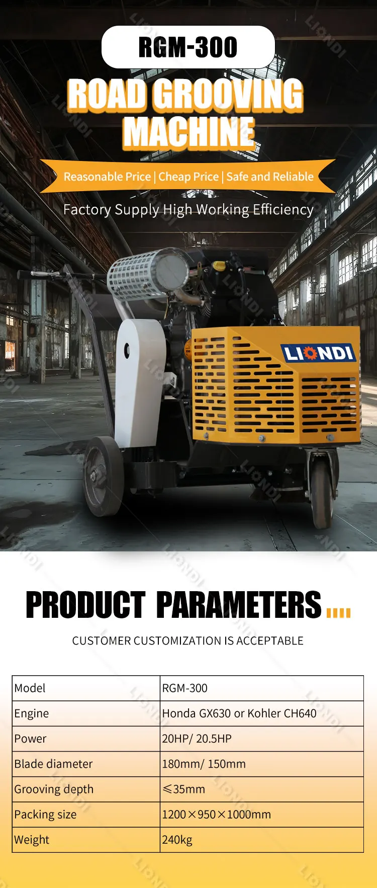 Gasoline Engine Concrete Cutting Machine 240kg Concrete Cutting Machine ...