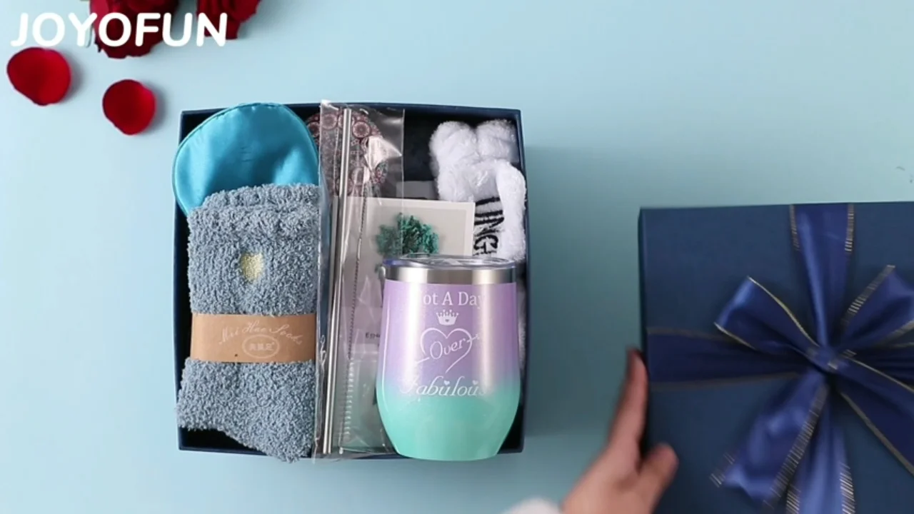 Relaxation Gift Tumbler Encouragement Basket Box Get Well Soon Gifts ...