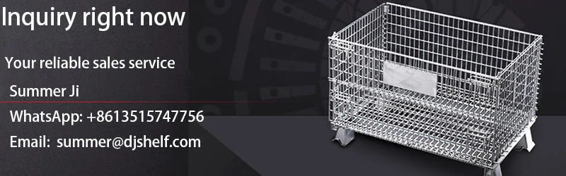 500kg Supermarket Storage Rolling Cage - Collapsible & Durable