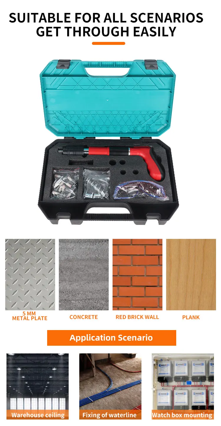 Muneng Mini Nail Gun Ceiling Tool Tool Staple Gun Silencer Fastener ...