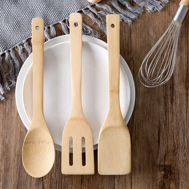 Wholesale Bamboo Utensil Kitchen Cooking Utensils Tools Set - Buy ...