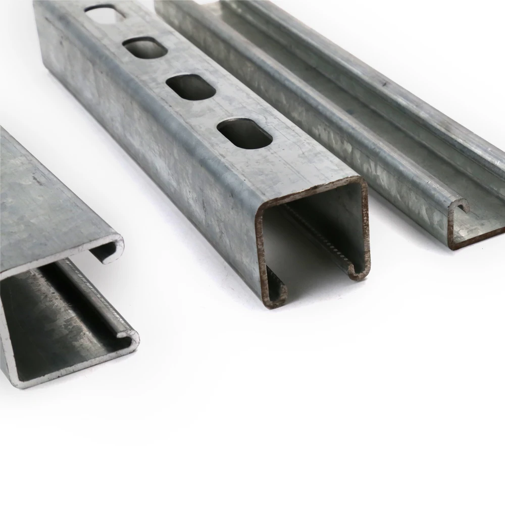 41x41mm Hot Dip Galvanized U Carbon Steel C Shape Slotted Unistrut ...