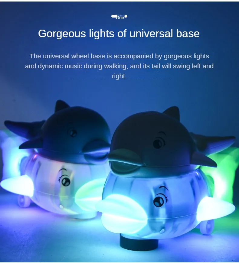 Light Music Sensory Training Abs Dolphin Electric Sensor Water Spray ...