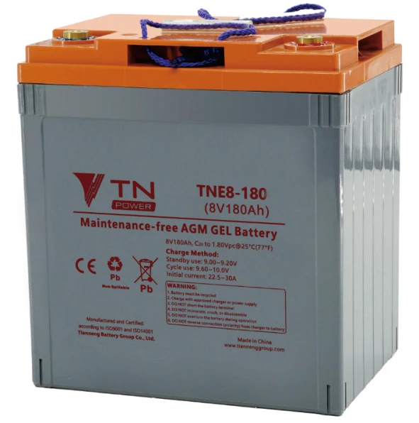 Lead Acid Battery 8 Volt 180ah Motive Deep Cycle Vrla Gel Battery ...