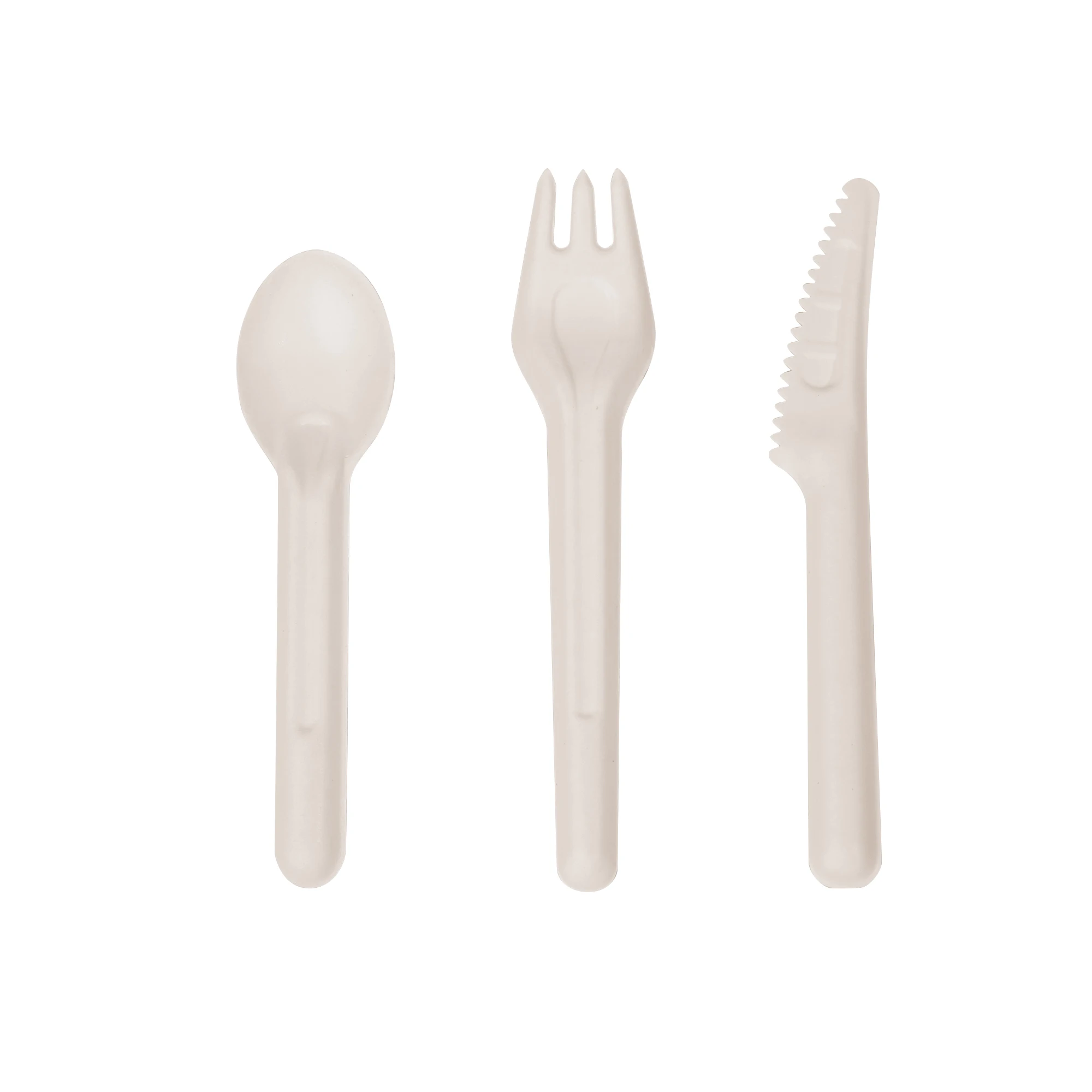 Compostable Sugarcane Bamboo Pulp Cutlery Disposable Eco-friendly ...
