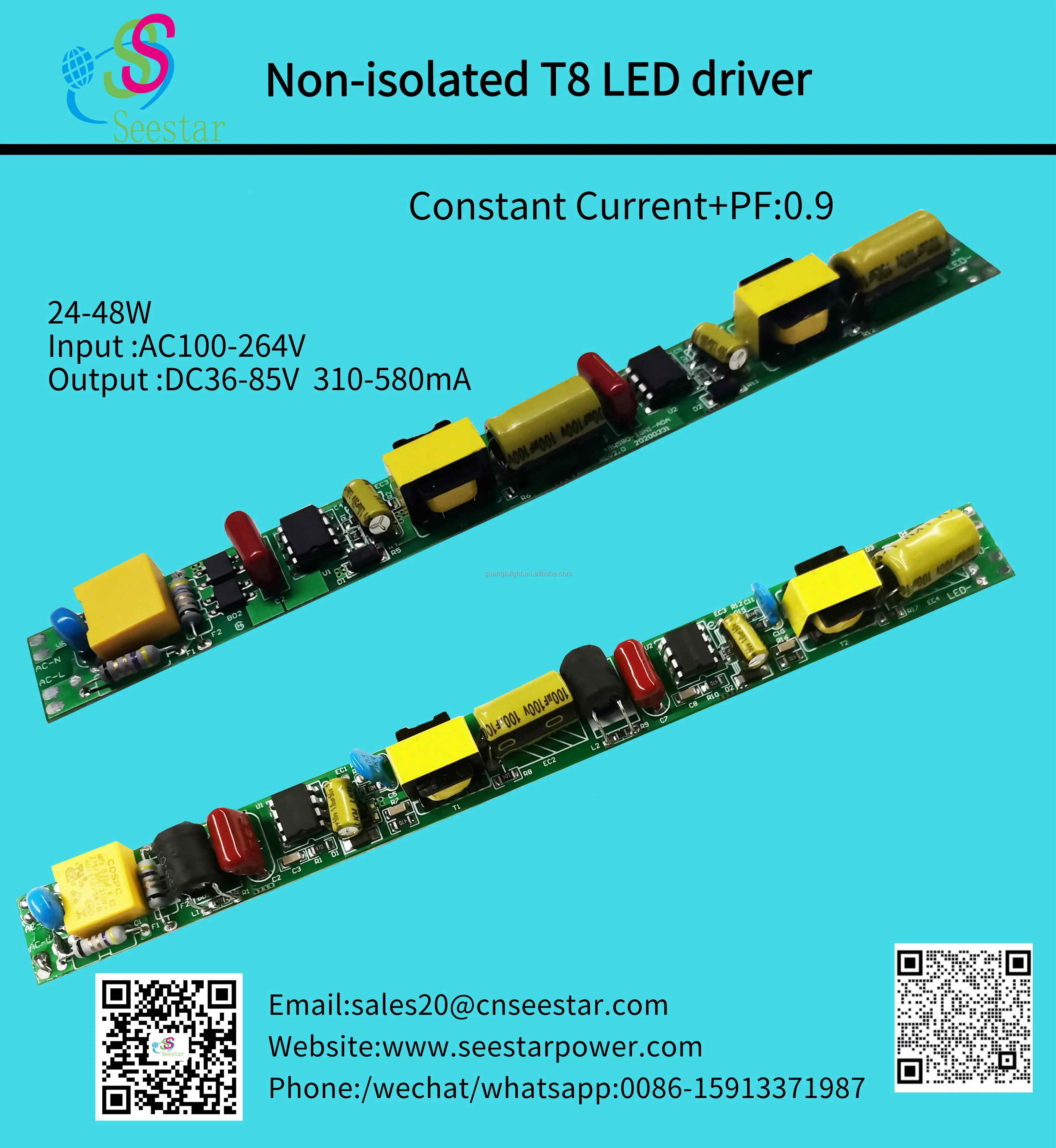 Seestar Emc Non-isolated Pf>0.9 Ac100-264v Dc36-85v 240ma 10w 12w 15w 18w Led Batten Light ...