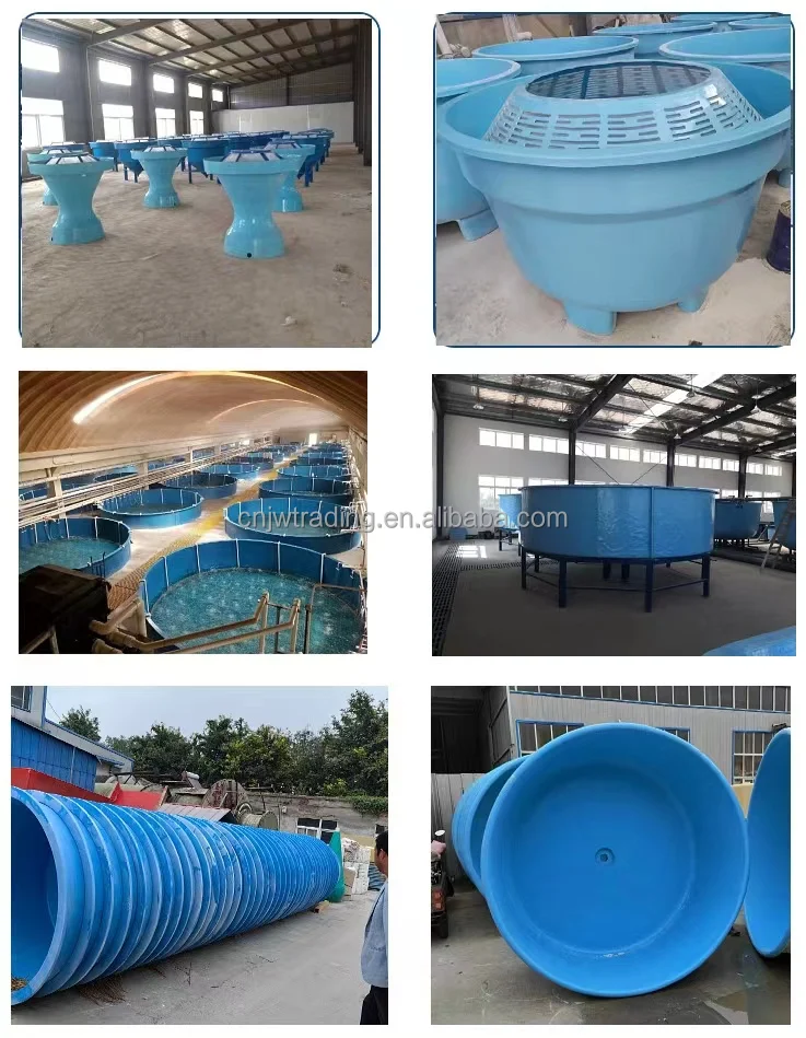 Large Fiberglass Frp Aquaculture Fish Pond tank Circular Assembly ...