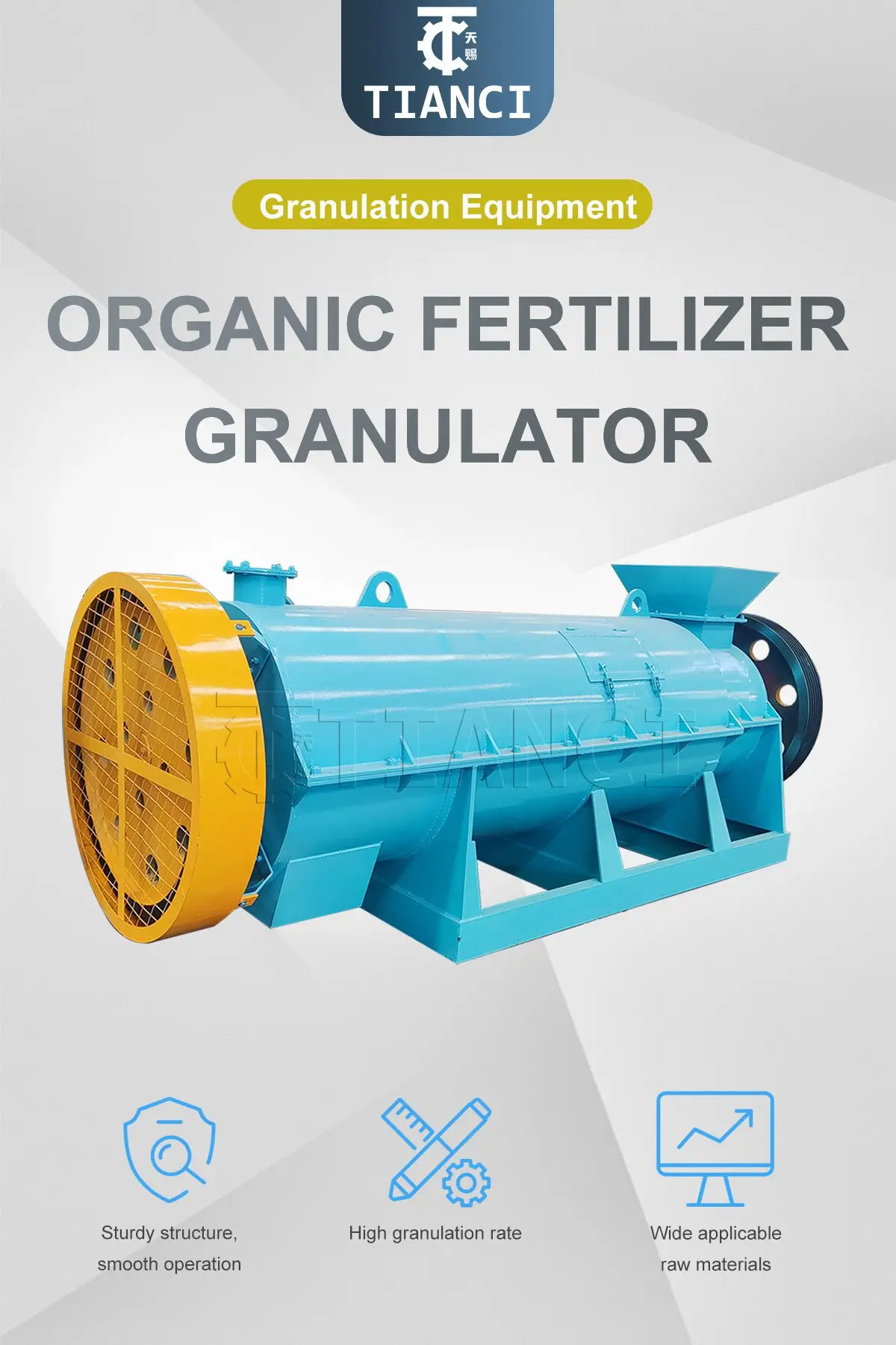 Wet Manure Granulation Organic Fertilizer Pellet Making Granulator