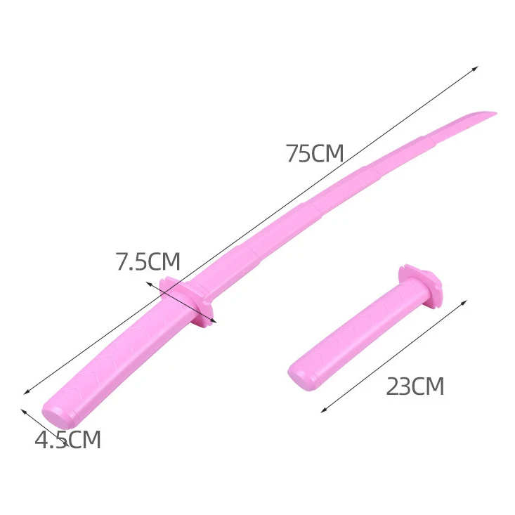 Simulation Samurai Knife Model Toy Plastic Gravity Cosplay Prop Katana ...