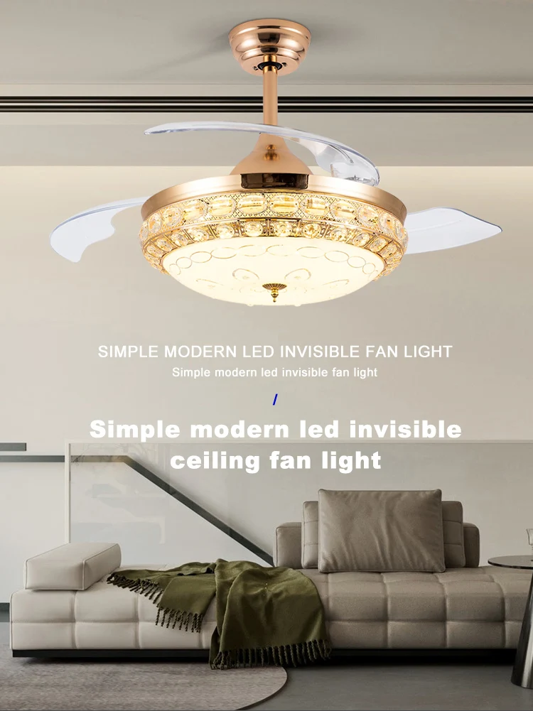Indoor Living Room Decorative 42 Inch Three Leaf Abs Blades Remote ...