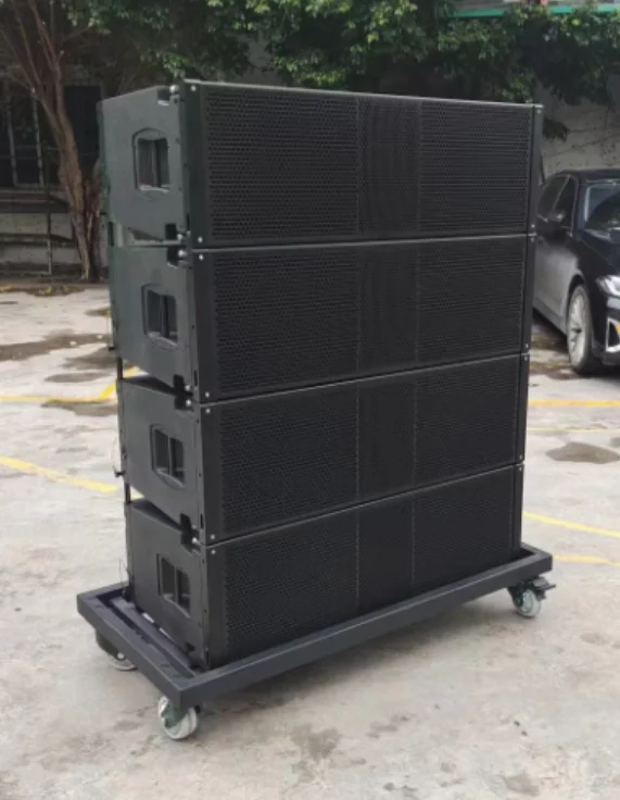 Admark 3 Way Active Double 12 Inch Line Array Speakers System