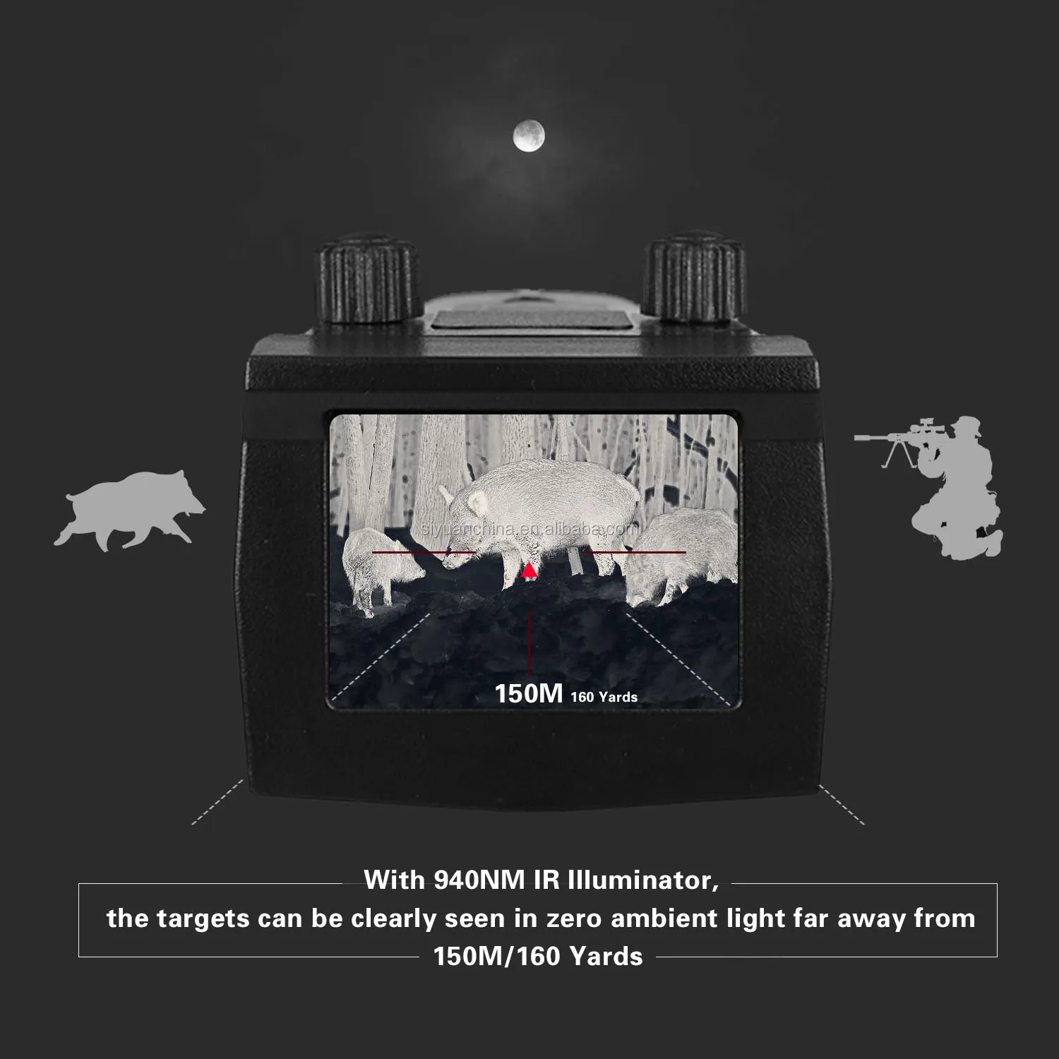 Oem Bestguarder Wg-90 Wifi Hunting Ir Day&night Camera Mounted Scope ...