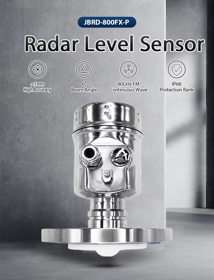 Small 76-81GHz Radar Level Sensor with 120m Range and IP68 Protection ...