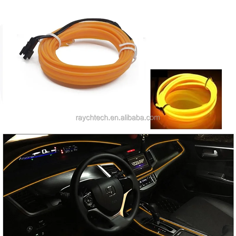 1M/3M/5M Car Interior Led Decorative Lamp EL Wiring Neon Strip for Auto ...