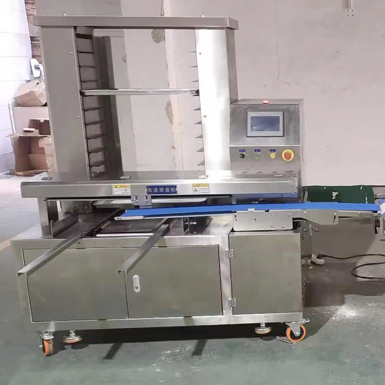 Siomai Dumpling Tray Aligning Arrange Machine for Cookie Bakery Tray ...