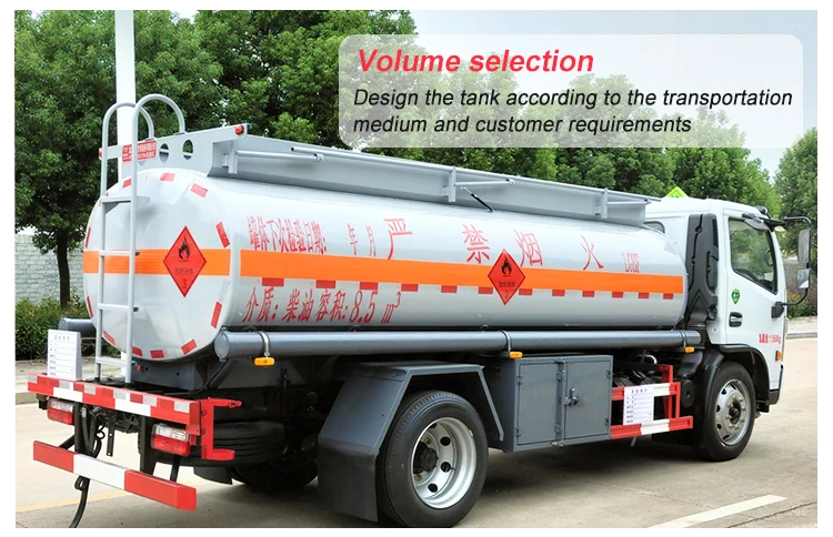 Mini Diesel Cooking Oil Tank 5000 Liters Fuel Transport Tanker Truck ...
