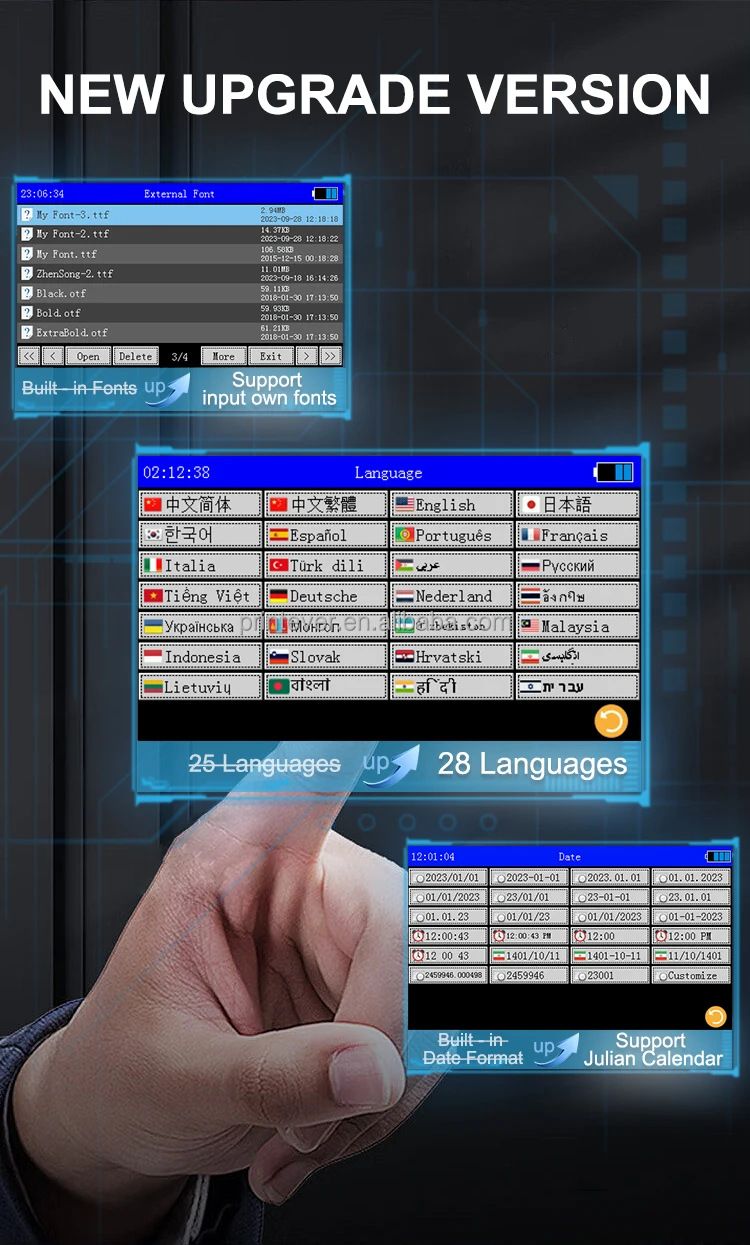 Handheld Inkjet Printer Date Encoder Date Inkjet Small Coding Machine ...