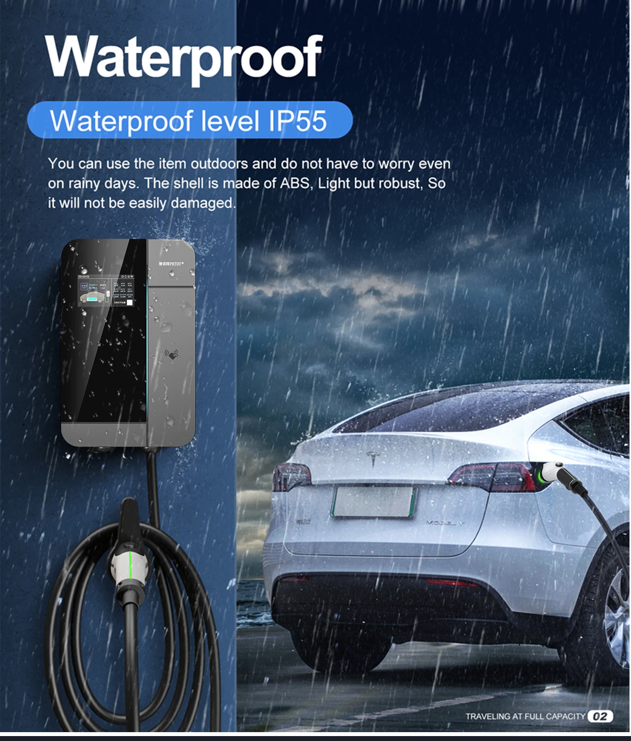 Electric Vehicle Charging Station 11kw 22kw Three-phase Electric ...
