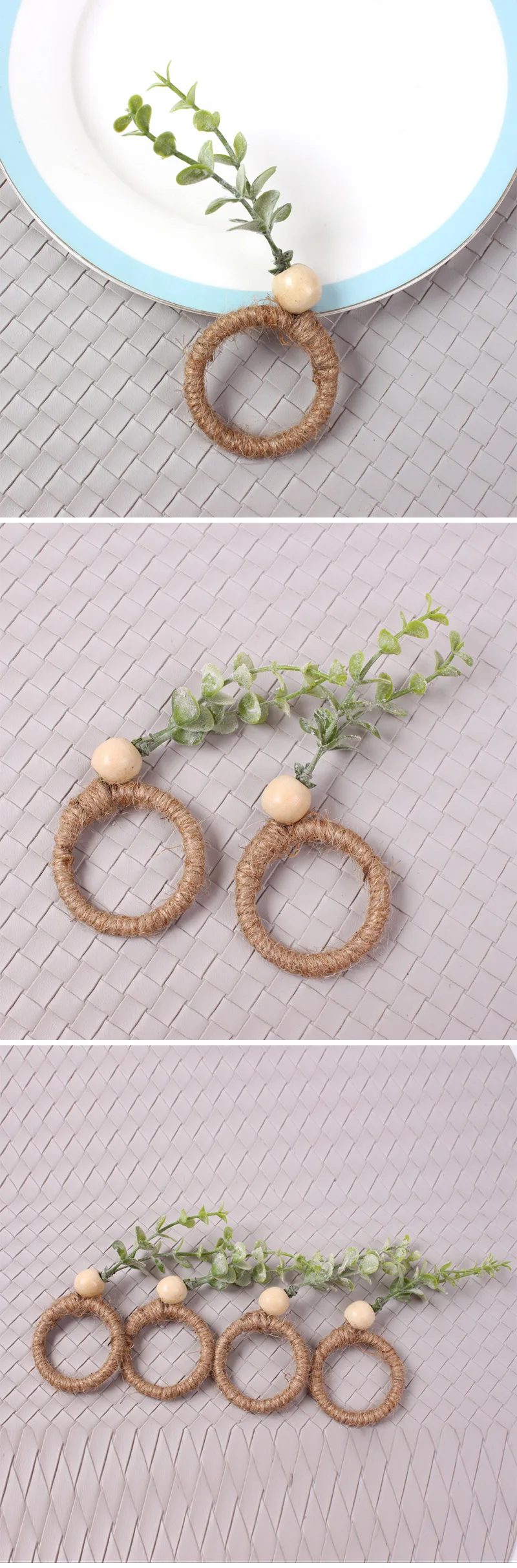 New Arrival Napkin Rings With Artificial Aquatic Plants - Buy Hotel ...