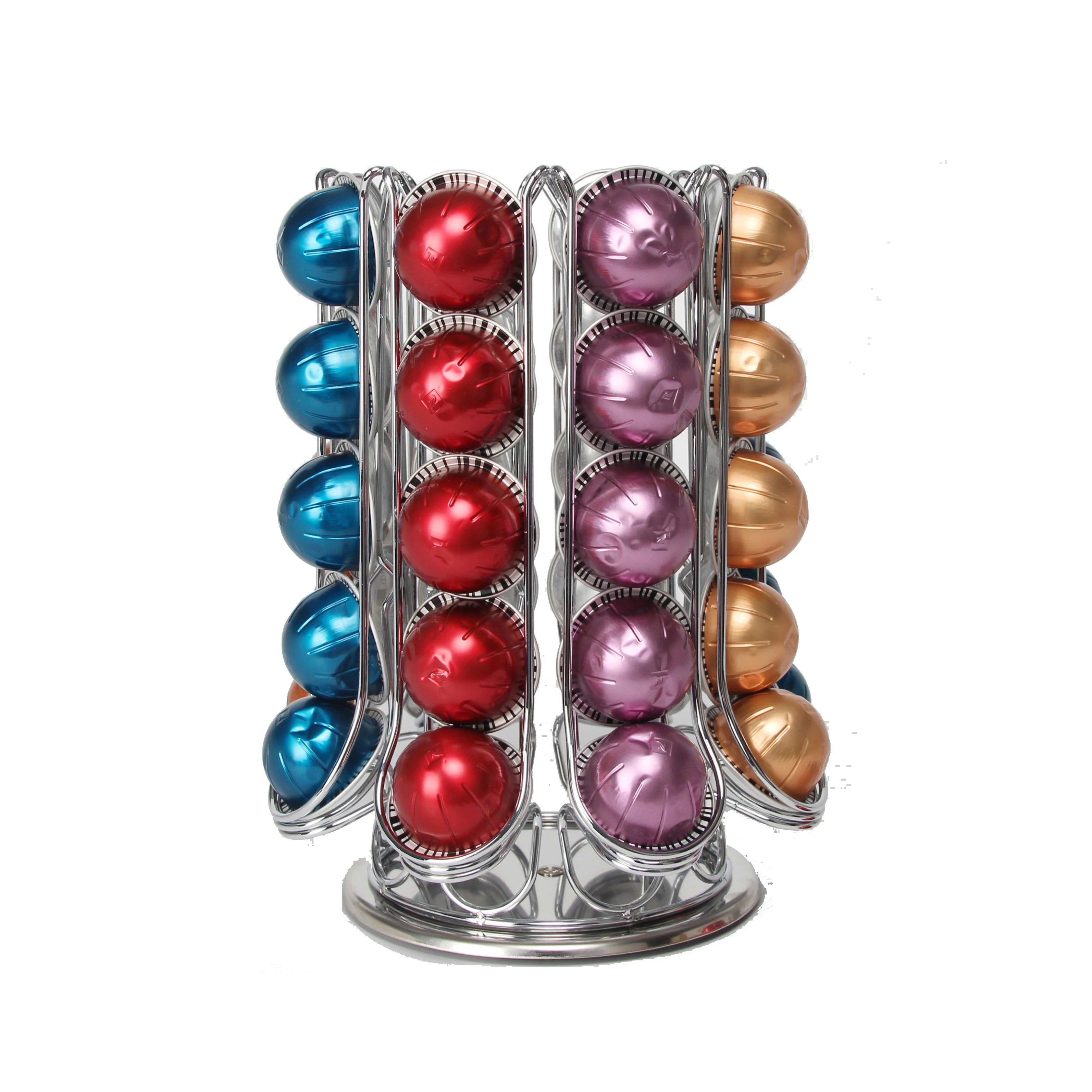 40pcs Revolving Vertuoline Capsule Display Coffee Pod Holder Coffee ...