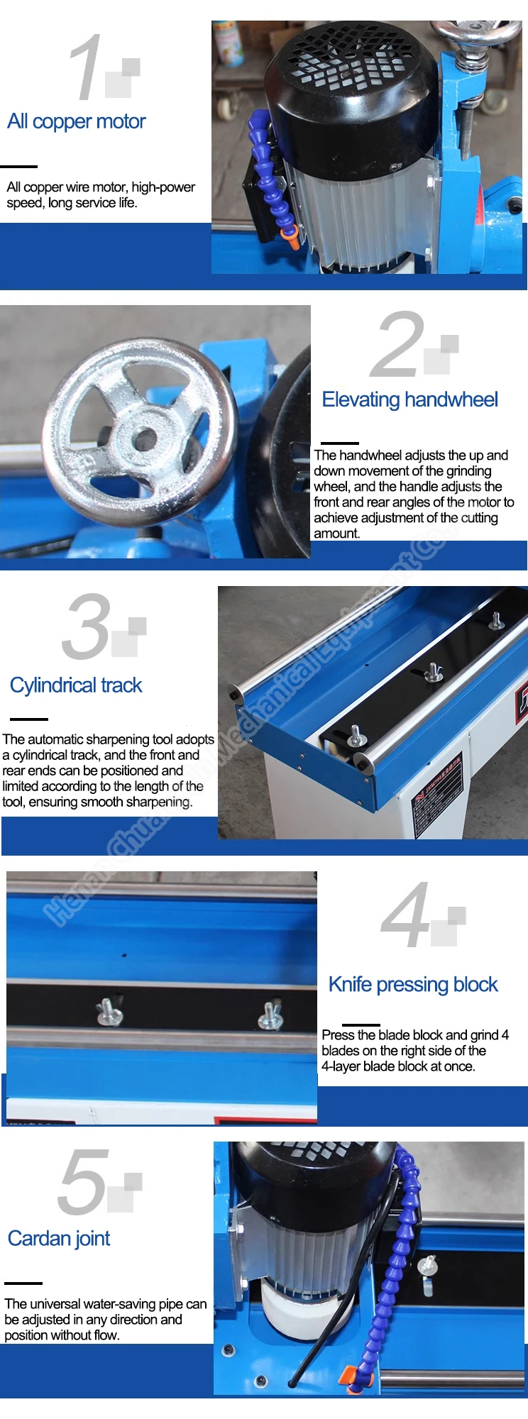 700-1200mm Chipper Slitter Knife Grinder for Plastic Crusher