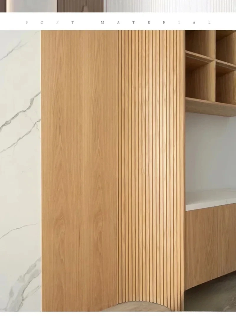 Flexible Wpc Wall Cladding Interior Bendable Louvers Wall Panels For ...