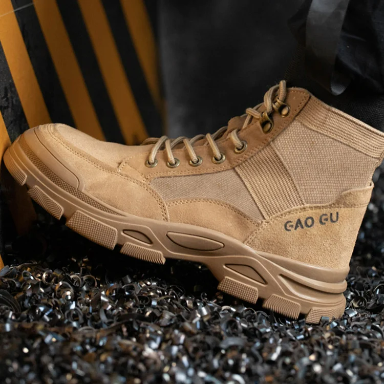 Dust Resistant Cerebral Cortex Boots For Men Mens Labor Insurance Steel ...